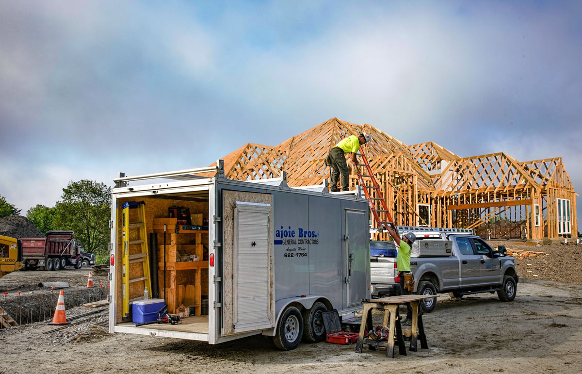 Enclosed Aluminum Contractor & Construction Trailers